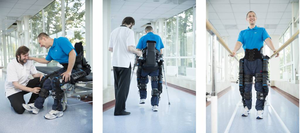 Экзоскелет ExoAtlet, роботизированный комплекс для реабилитации нижних конечностей и ...
